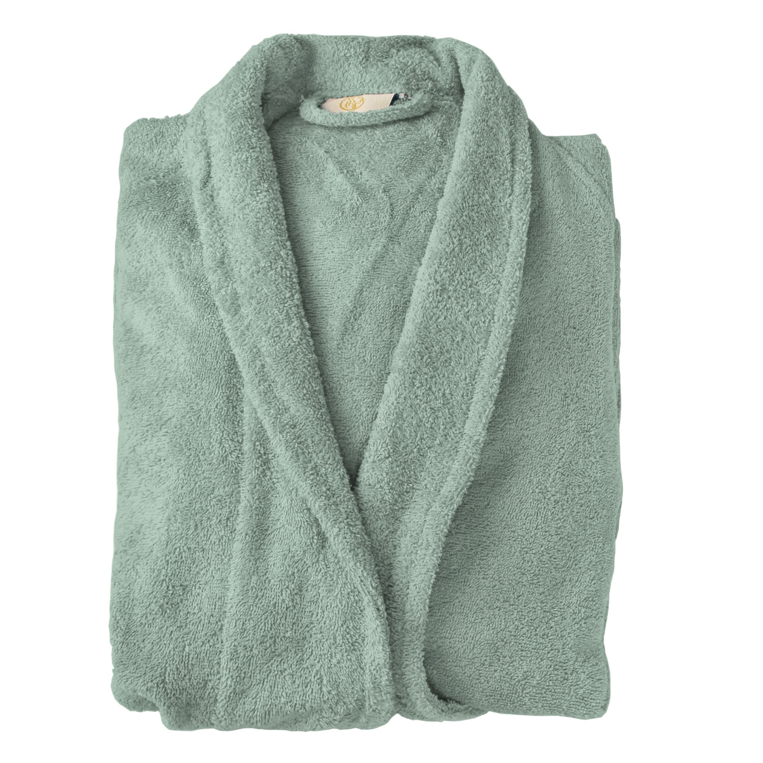 100% Premium Long-Staple Cotton Unisex Terry Bath Robe, 10 Colors Sage ...