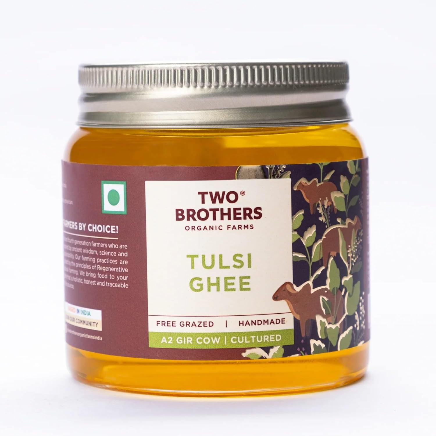 100% Pure A2 Gir Cow Tulsi Ghee By Two Brothers Organic Farms | Rich In ...