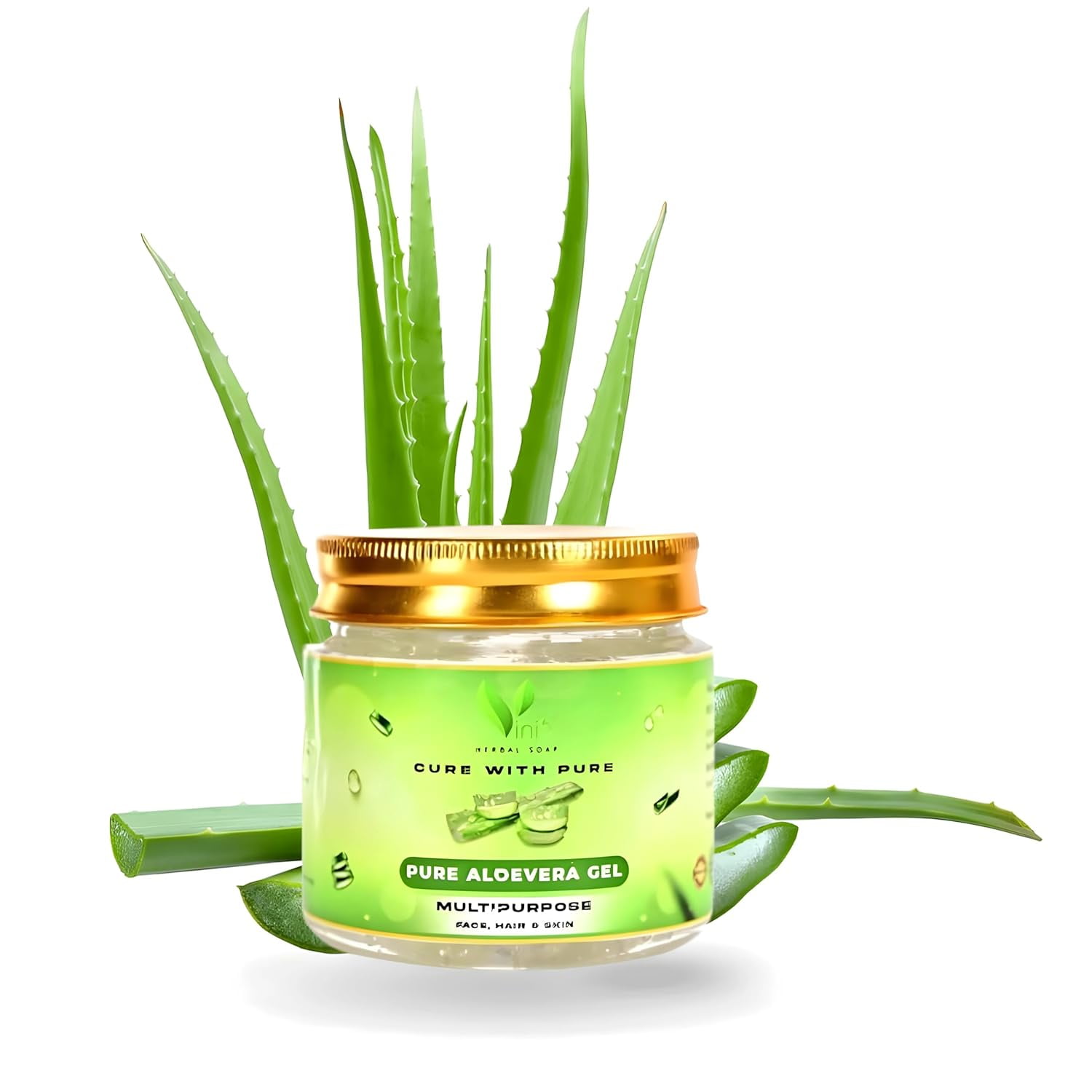 100 Pure Aloe Vera Gel for Acne Scars Glowing Radiant Skin Hair Care ...