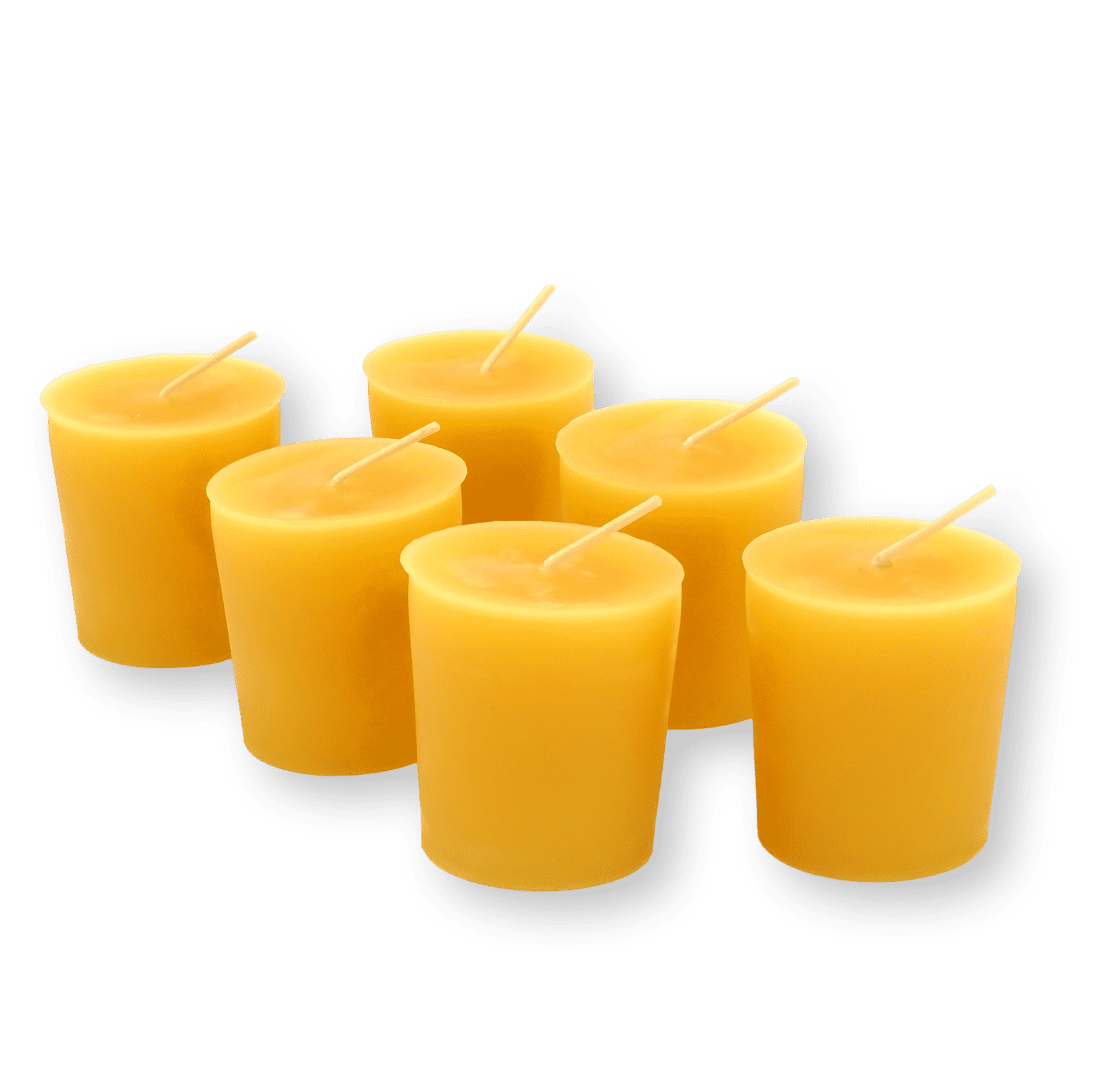 100% Pure Beeswax 15-hour Votives Candles Set of 6, REFILLS (no cup ...