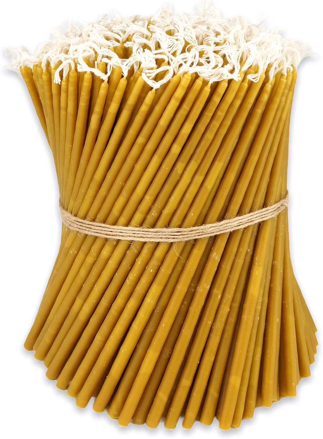 100 Pure Beeswax Church Candles - Orthodox Tapers, Dripless, Smokeless ...