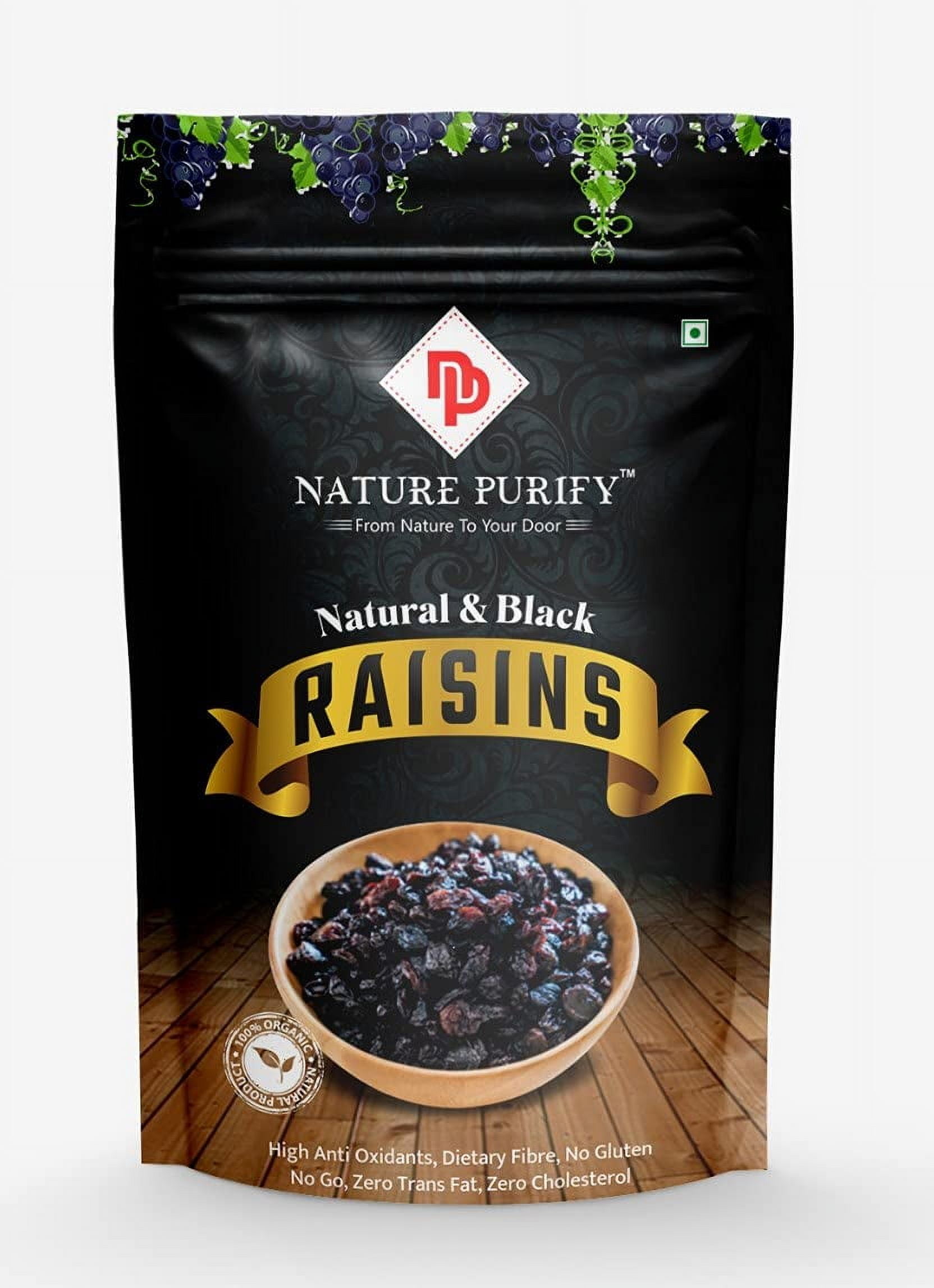 100% Pure Black Raisins By Nature Purify 1kg, | Rich Protein Fiber ...