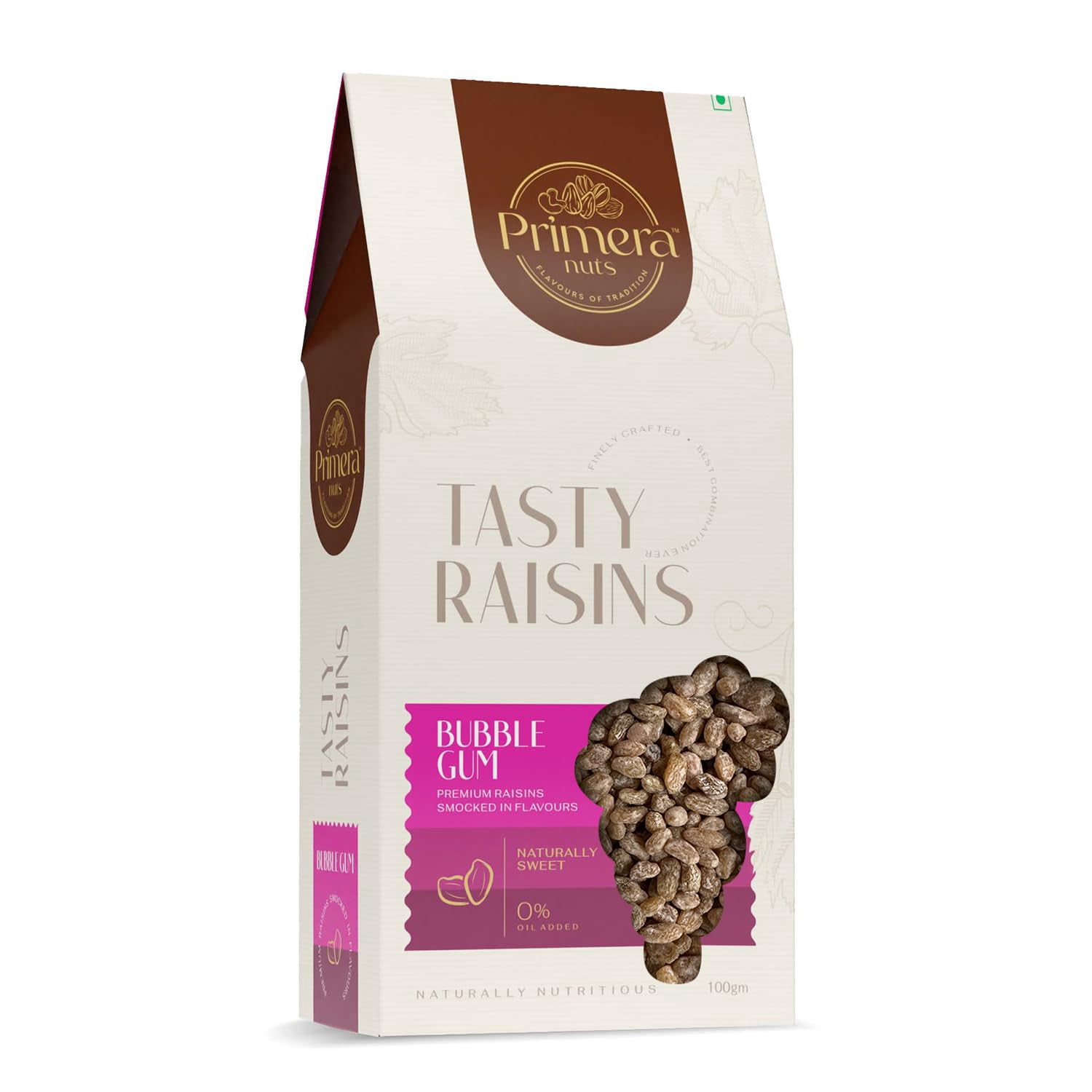 100% Pure Bubble Gum Tasty Raisin By Primera Nuts 125gm, | Nutritious ...