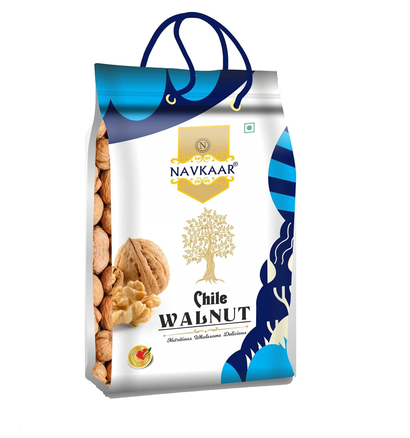 100% Pure Chile Walnut With Shell By Navkaar 3kg, (500gm * Pack Of 6 ...