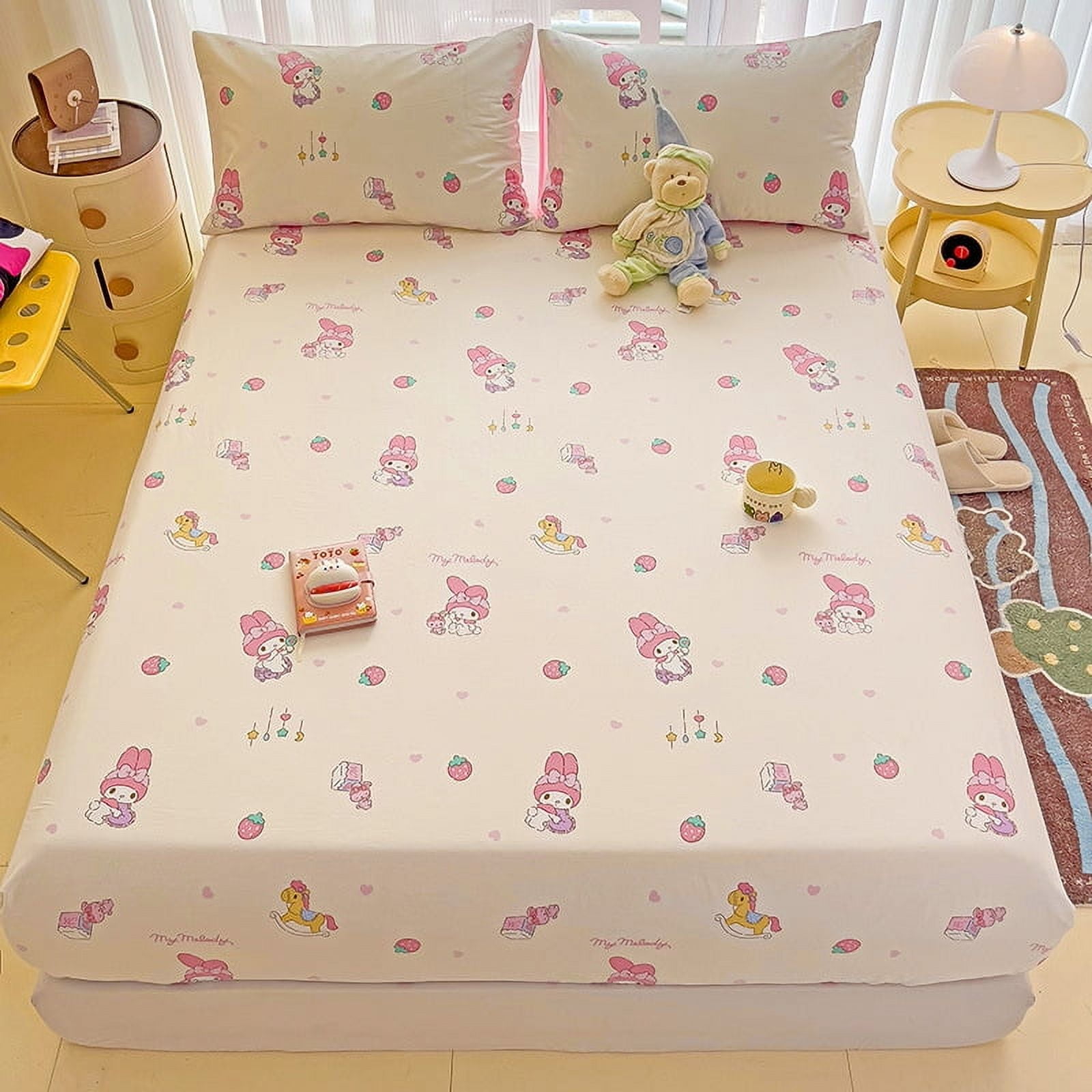 100% Pure Cotton cute cartoon small fresh KT KRM CNMR Big-ear Dog ...