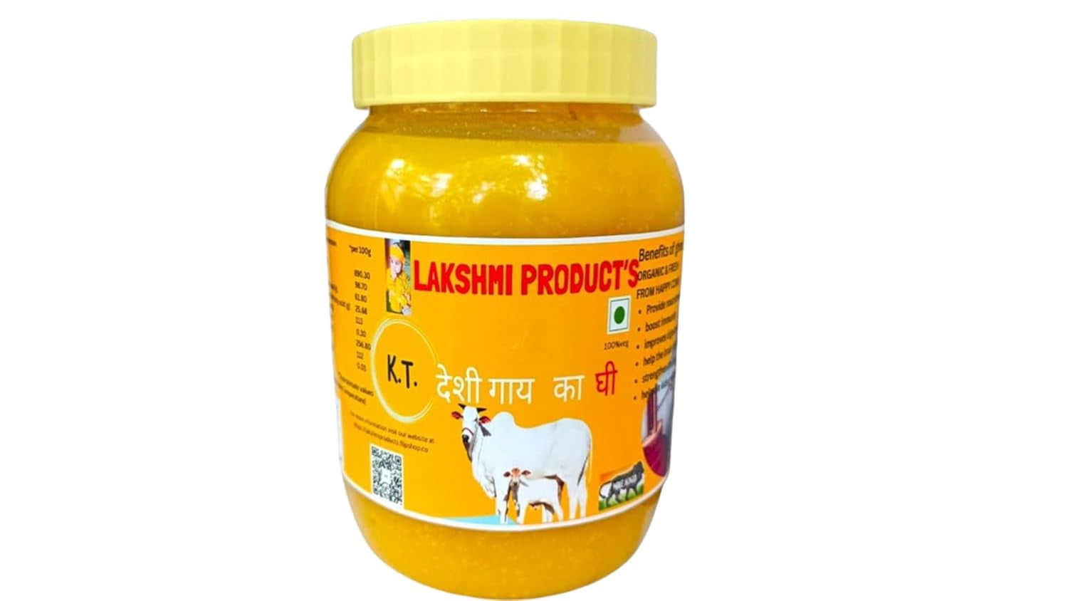 100% Pure Desi Cow Ghee By Lakshmi Product'S | Organic Homemade Bilona ...