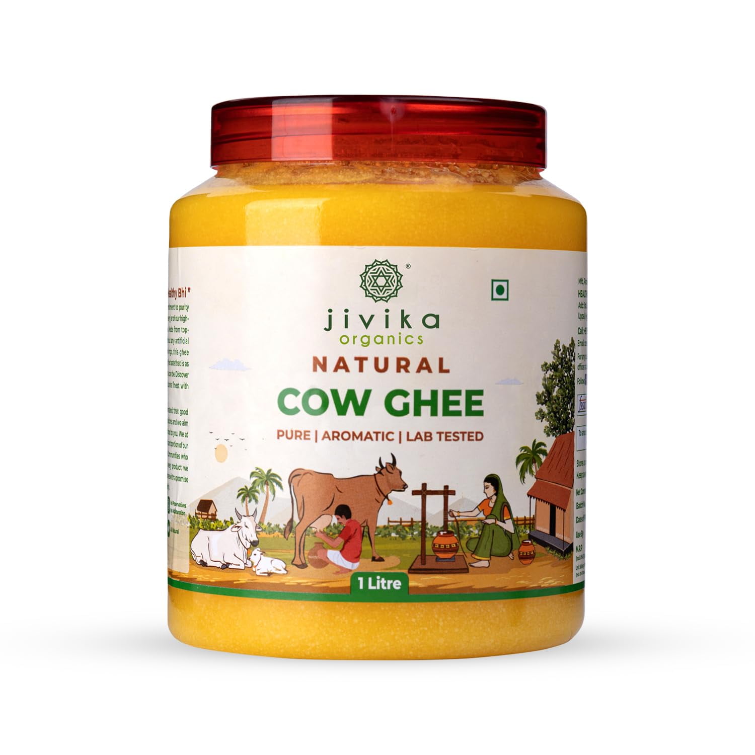 100% Pure Desi Cow Ghee By Jivika Naturals | Good Source Of Vitamin A & Healthy Desi Ghee ...