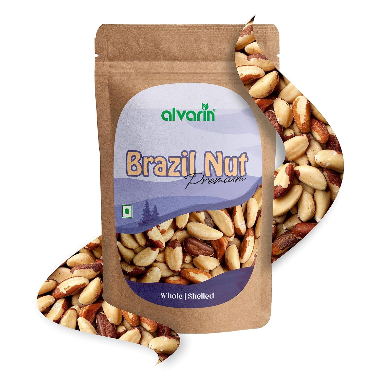 100% Pure Dried Brazil Nut By Alvarin 250gm, | Good Source Of Dietary ...