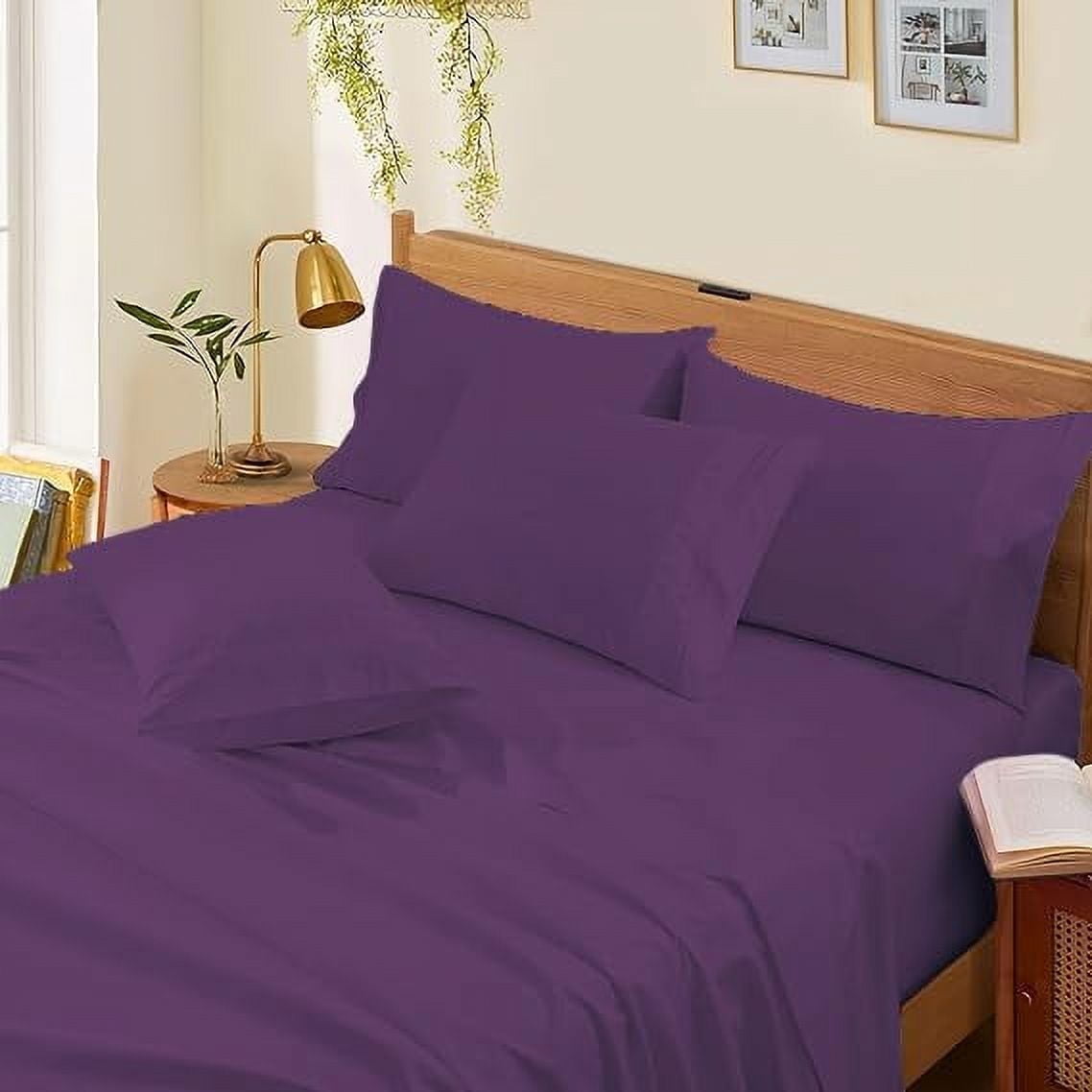 100% Pure Egyptian Cotton 800 Thread Count Sheet Set, 4 Pc Set, Sateen ...