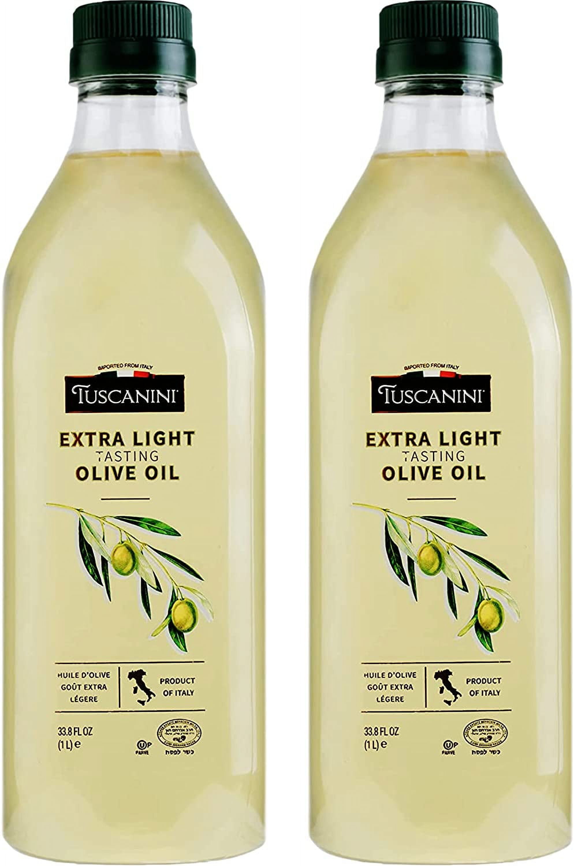 100% Pure Extra Light Italian Olive Oil 33.8oz (2 Pack), Great for ...