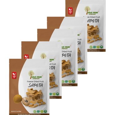 Freeze Dried Sapota (Chikko), 100% Natural, Ready-to-Eat Fruit Snack ...