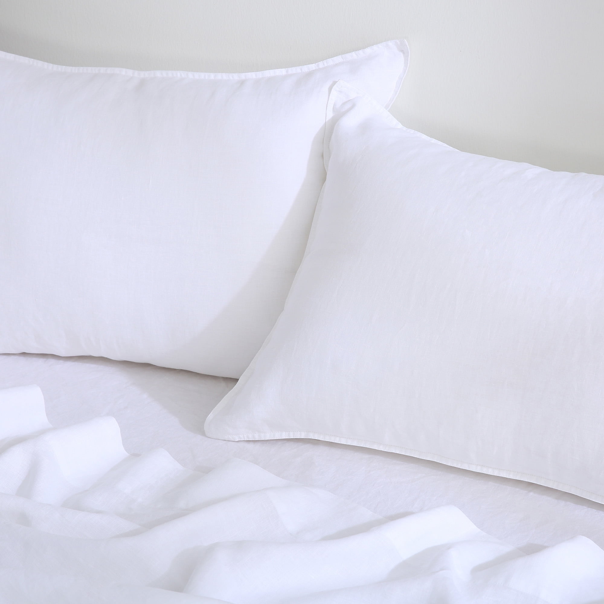 100% Pure French Linen Pillowcases Soft & Breathable Pillow Case Set of ...