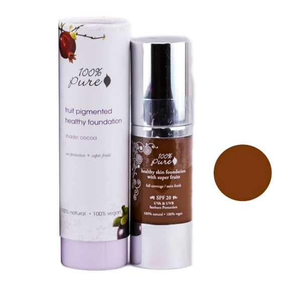 100% Pure Fruit Pigmented Healthy Foundation (Color : Cocoa) - Walmart.com