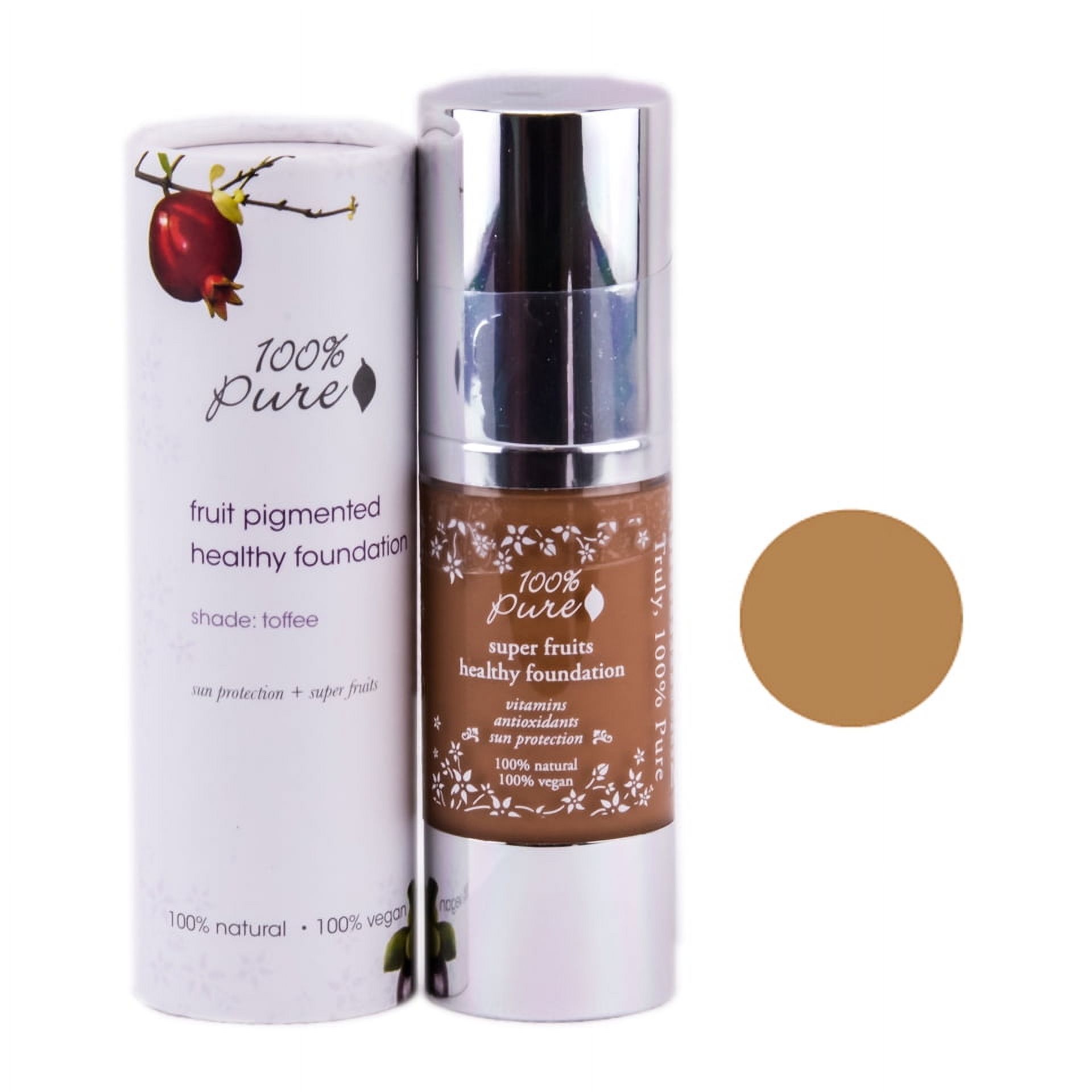 100% Pure Fruit Pigmented Healthy Foundation (Color : Toffee) - Walmart.com