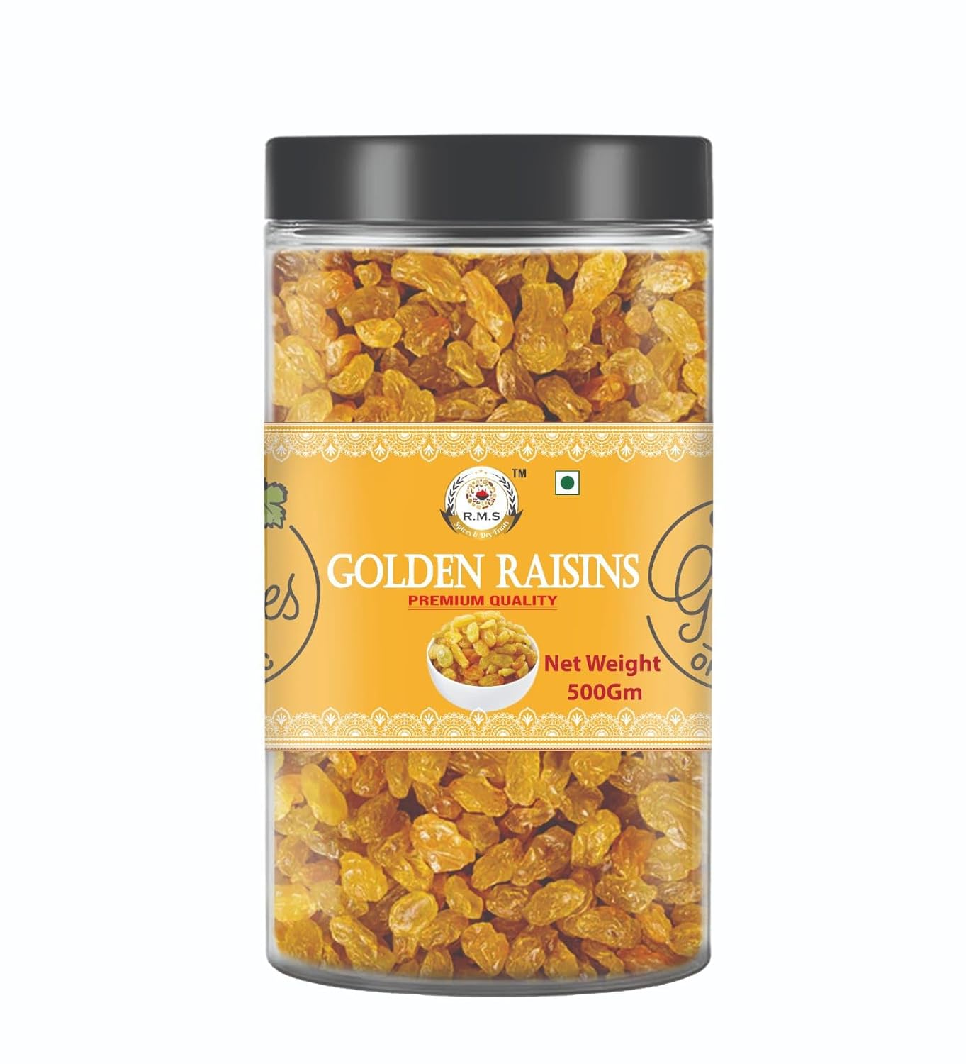 100% Pure Golden Raisins By R.M.S Spices & Dry Fruits 500gm, | Rich In ...