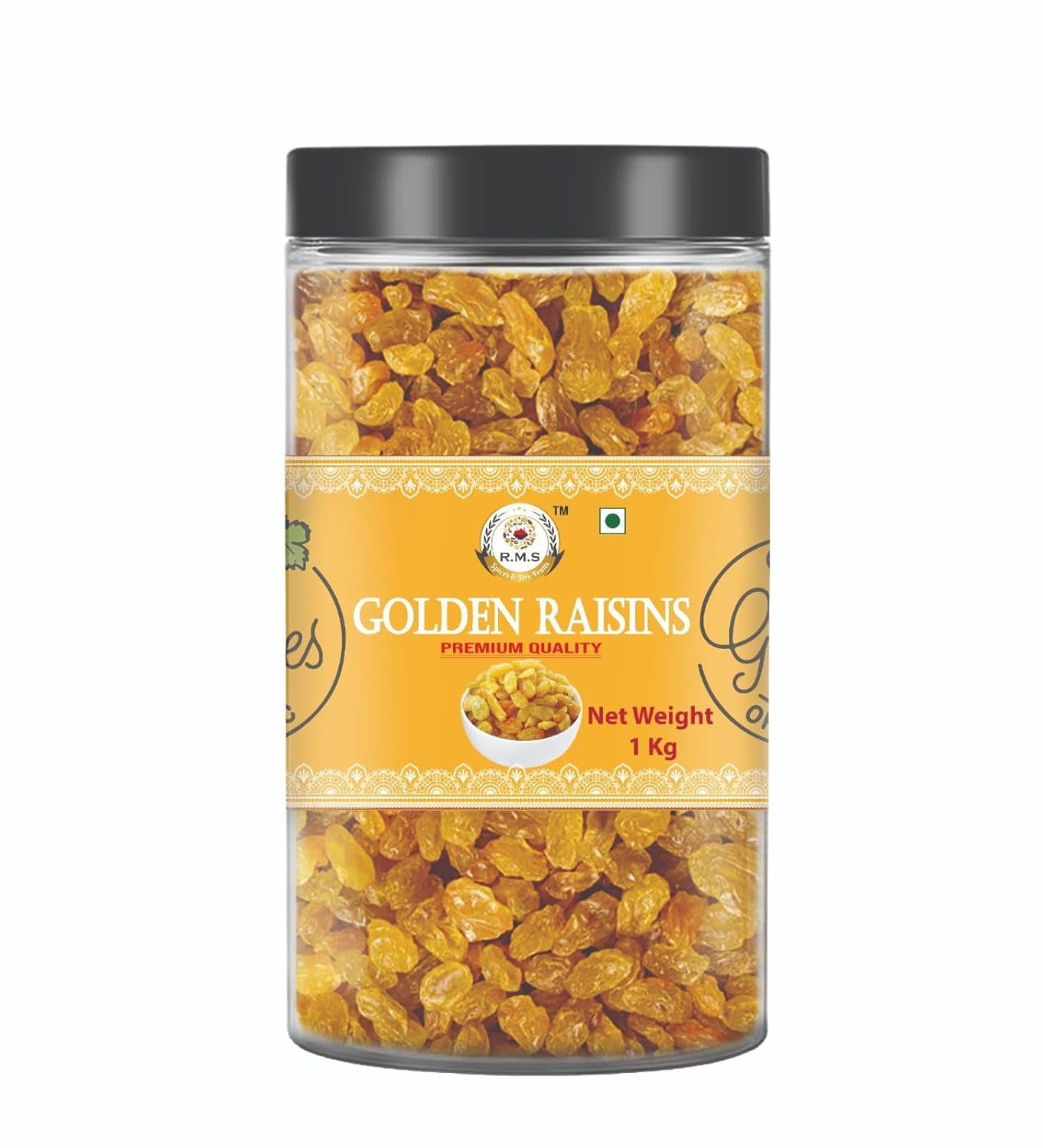 100% Pure Golden Raisins By R.M.S Spices & Dry Fruits 1kg, | Rich In ...