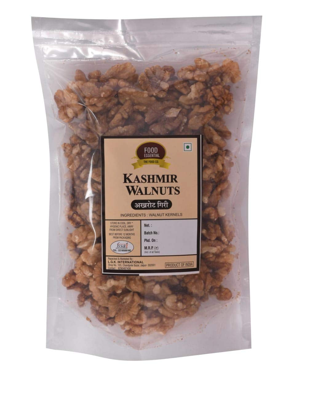 100% Pure Kashmiri Walnut Kernels By Food Essential 500gm, | Good ...