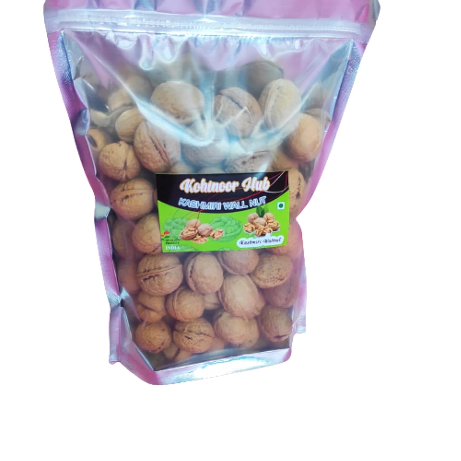 100% Pure Kashmiri Walnuts In Shell By Kohinoor Hub 500gm, | Rich In Protein Fiber Healthy Dry ...