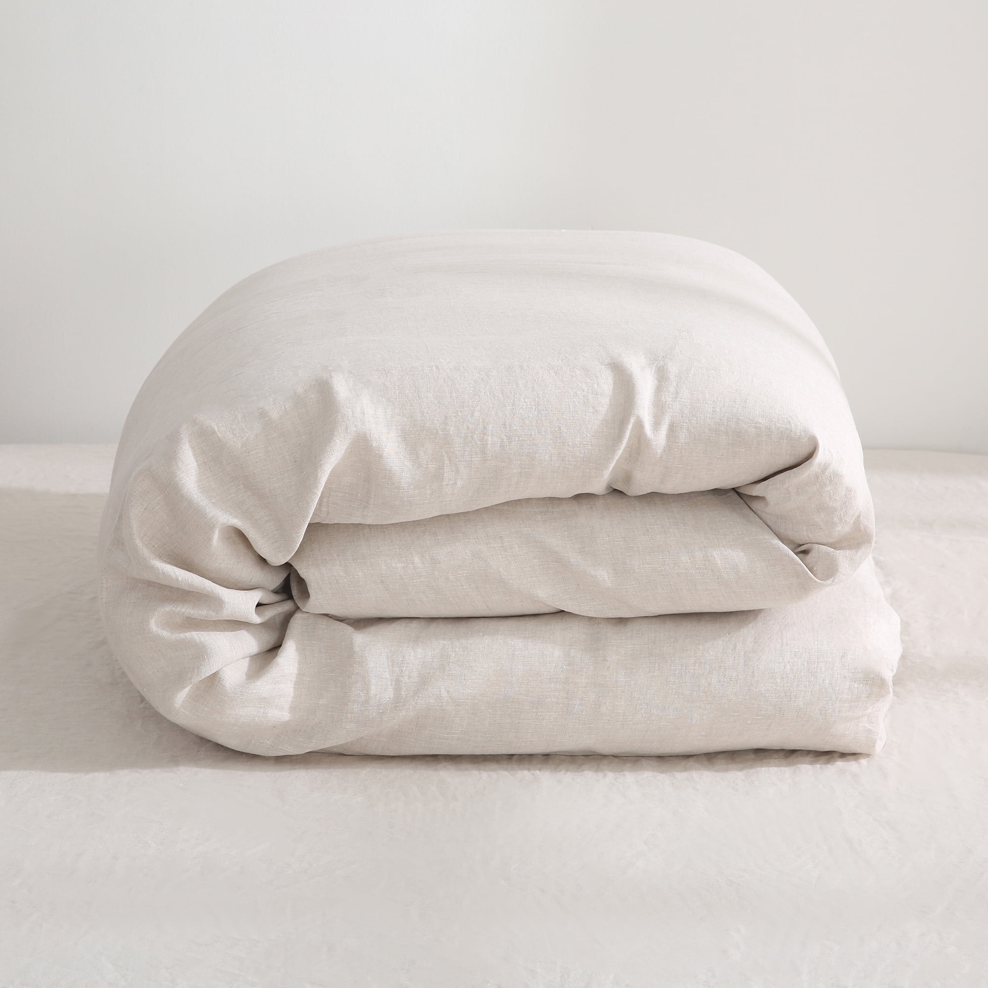 100% Pure Linen Duvet Cover with Button Closure and Corner Ties Soft ...