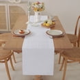 100% Pure Linen Natural Table Runner - 14x90 Inch French Linen Table ...