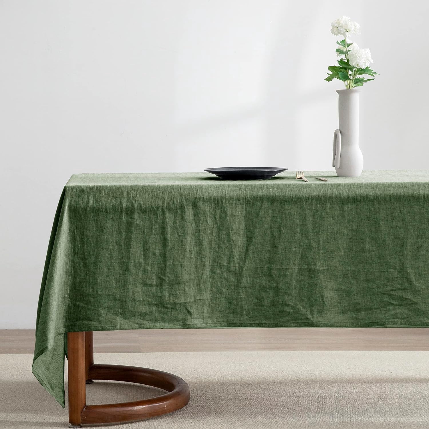 100% Pure Linen Rectangle Tablecloths 60x108Inches for Dining,Buffet ...