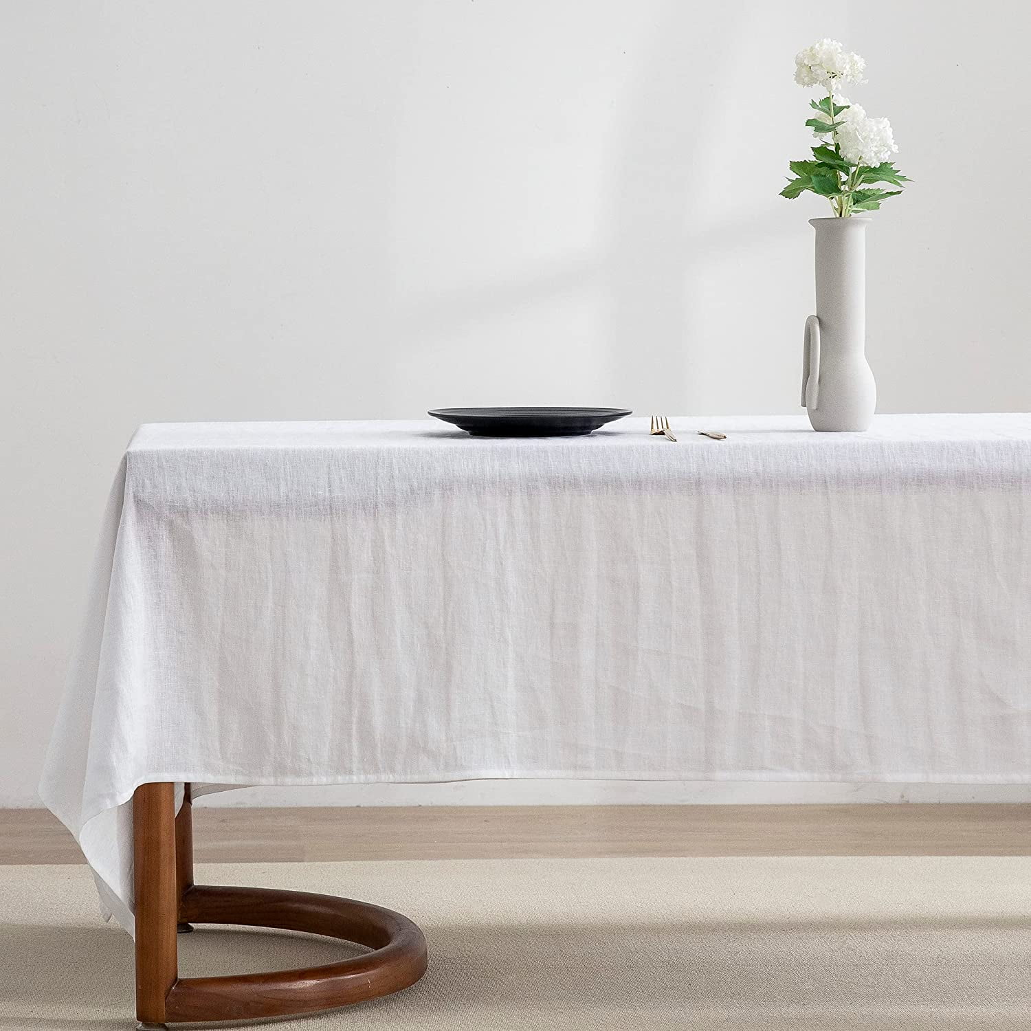 100% Pure Linen Rectangle Tablecloths 60x120 Inches for Dining,Buffet ...