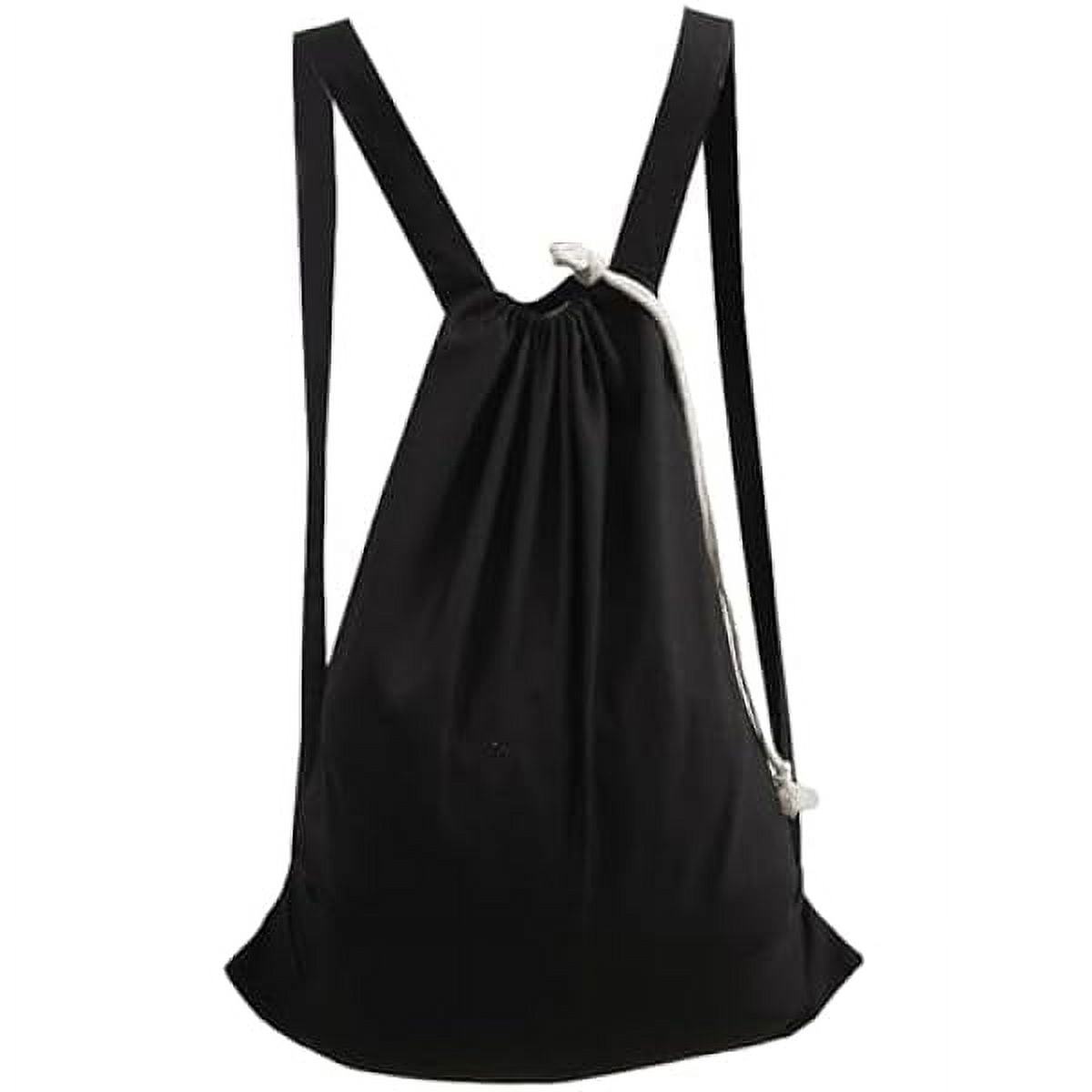 100% Pure Linen Travel Backpack Laundry Bags with Shoulder Straps ...