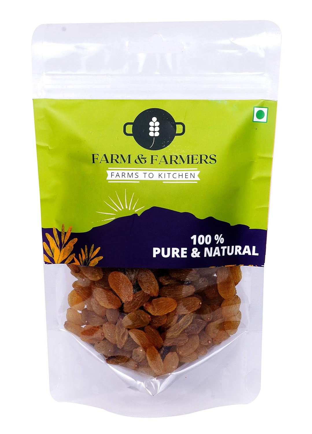 100% Pure Natural Raisins By Farm & Farmers 400gm, | Rich In Vitamin ...
