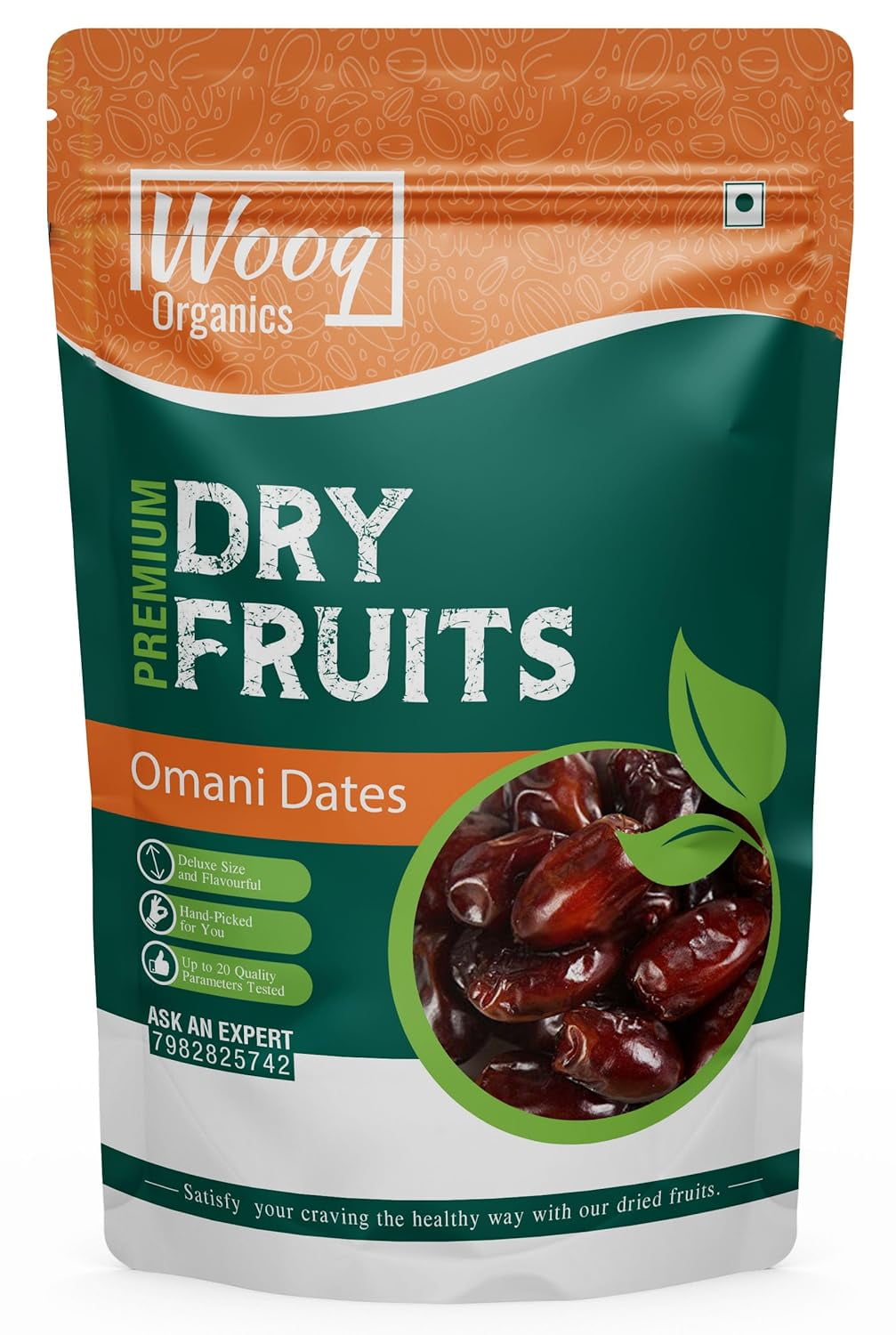 100% Pure Omani Dates By Wooq Organics 500gm, | Rich In Potassium ...