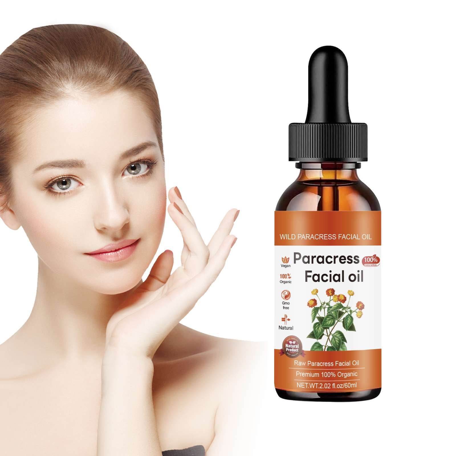 100% Pure Organic Paracress Facial Oil with Spilanthes Acmella Oleracea ...