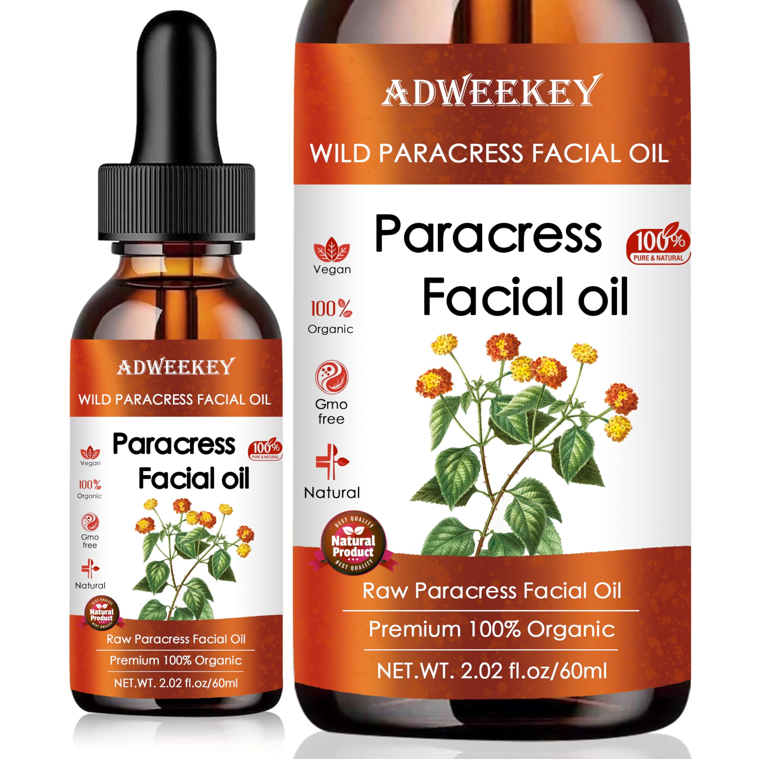 100% Pure Organic Paracress SSF20 Facial Oil - Anti-Aging Essential ...