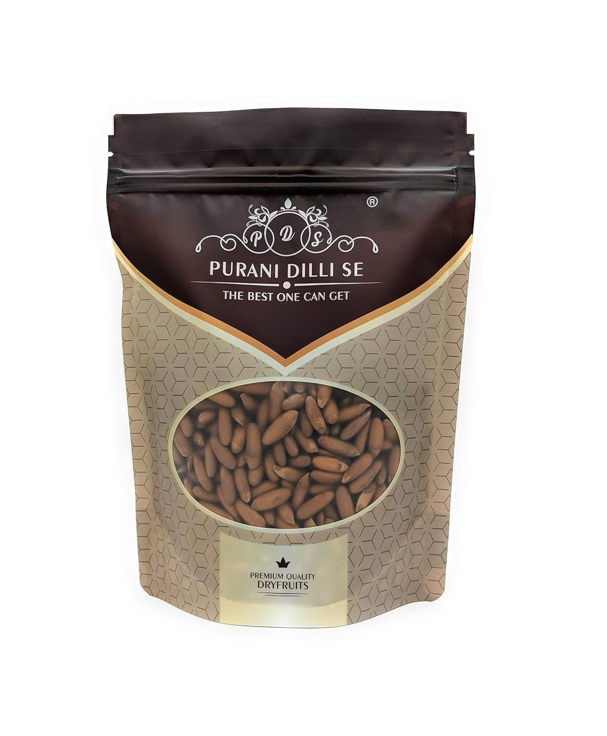 100% Pure Pine Nuts (Chilgoza) By Purani Dilli Se 500gm, | Rich In Iron ...