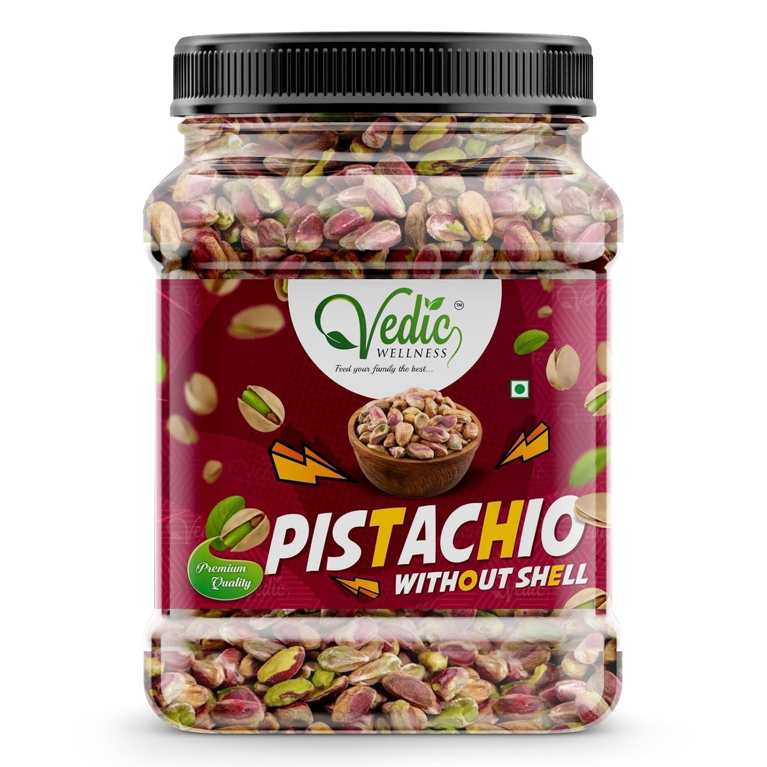 100% Pure Pistachio Kernels Without Shell By Vedic Wellness 1kg, | Rich ...