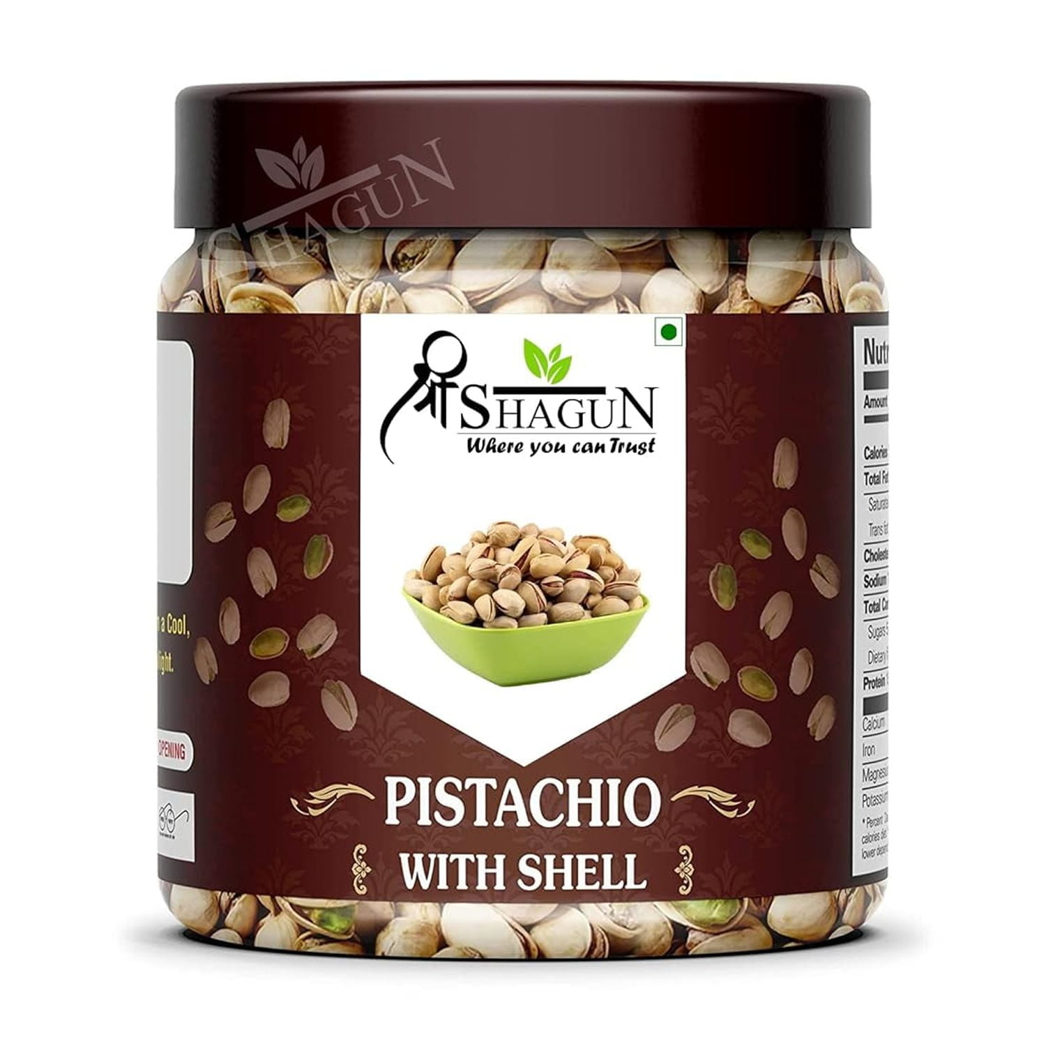 100% Pure Roasted & Salted Pista With Shell By श्री Shagun 500gm, | Good Source Of Protein Fiber ...
