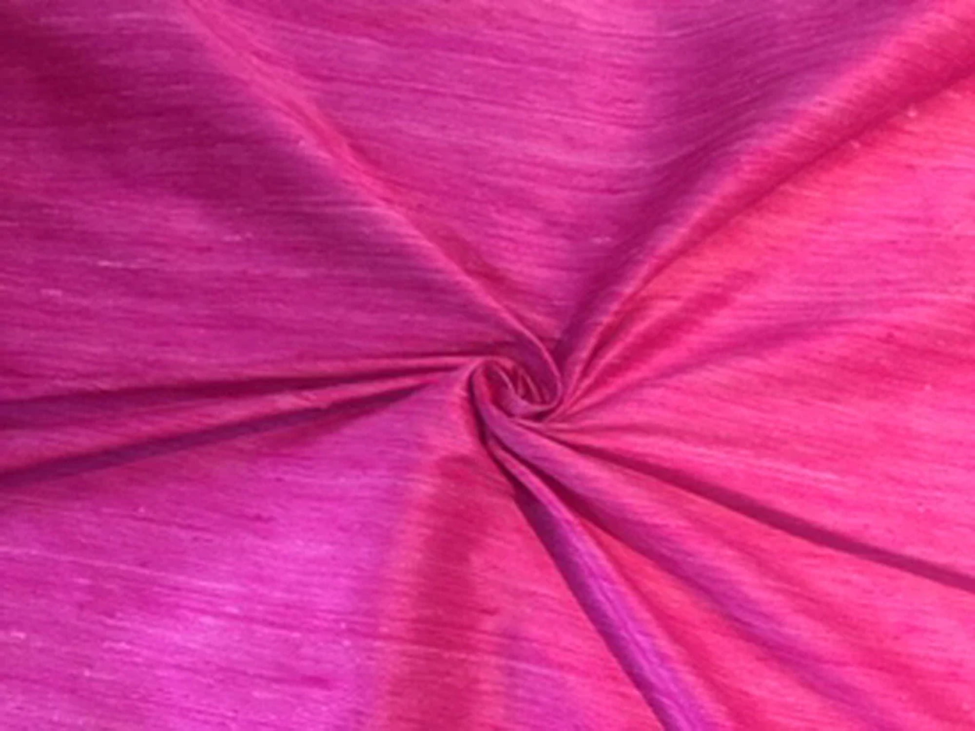 100% Pure SILK Dupioni FABRIC Great 2 ply PINK COLOR silk 54" wide ...