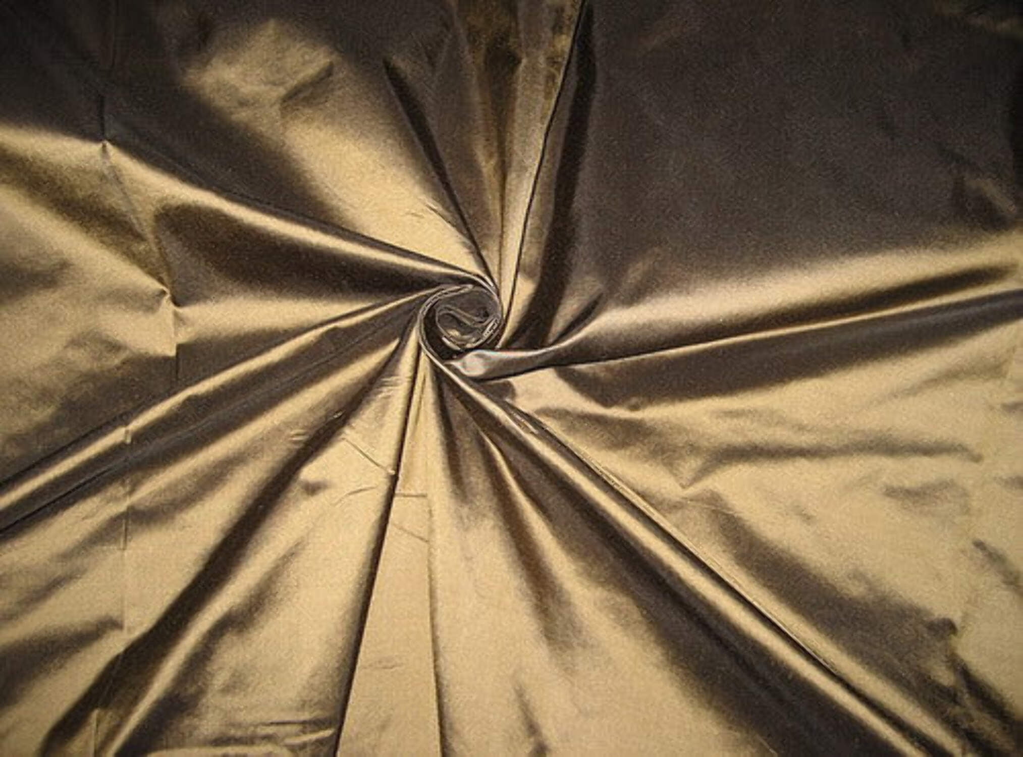 100% Pure SILK TAFFETA FABRIC Brown x Black Shot colour 54quot; wide TAF90[1] - Walmart.com