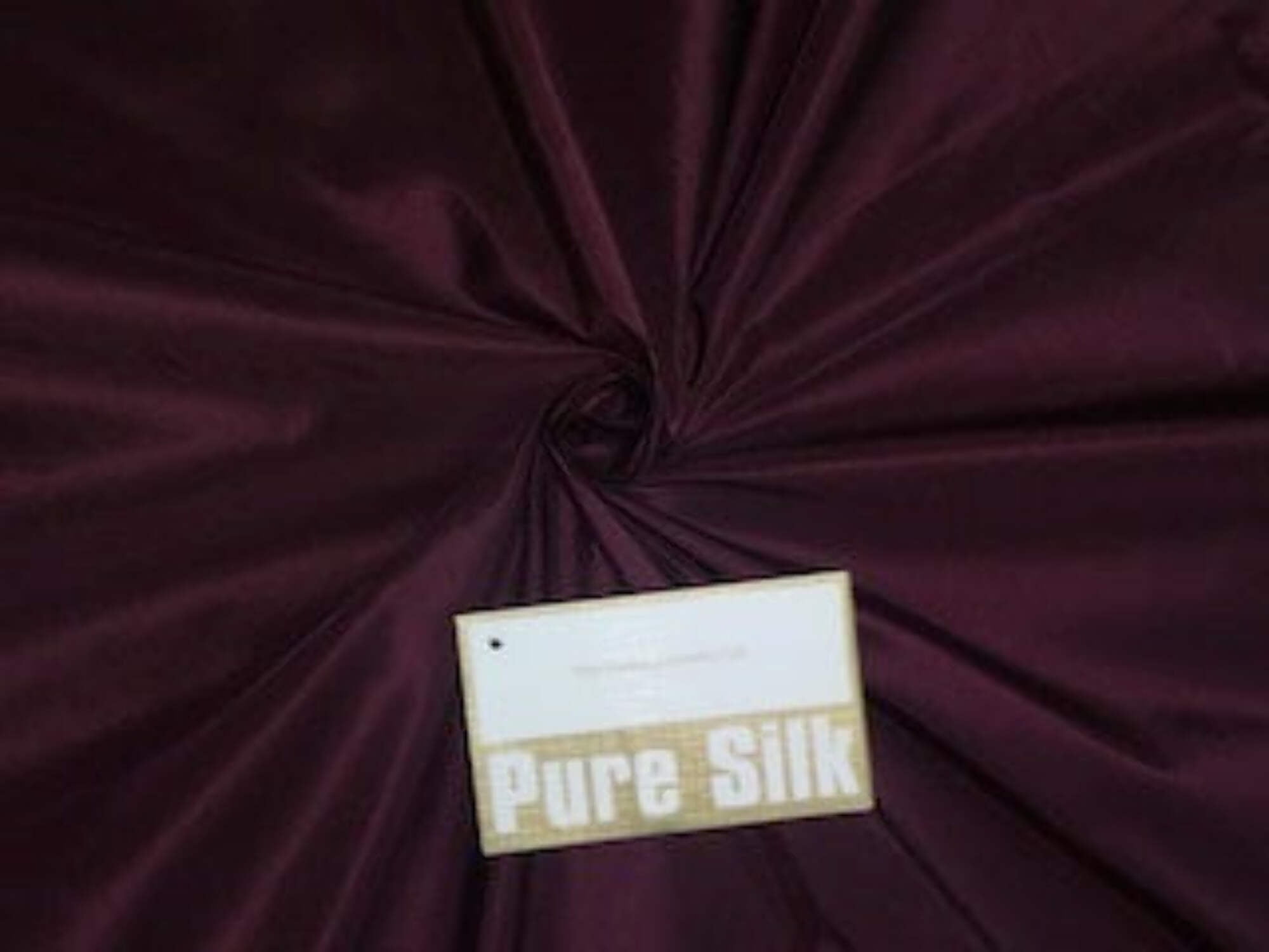 100% Pure SILK TAFFETA FABRIC Eggplant color TAF#198[9] - Walmart.com