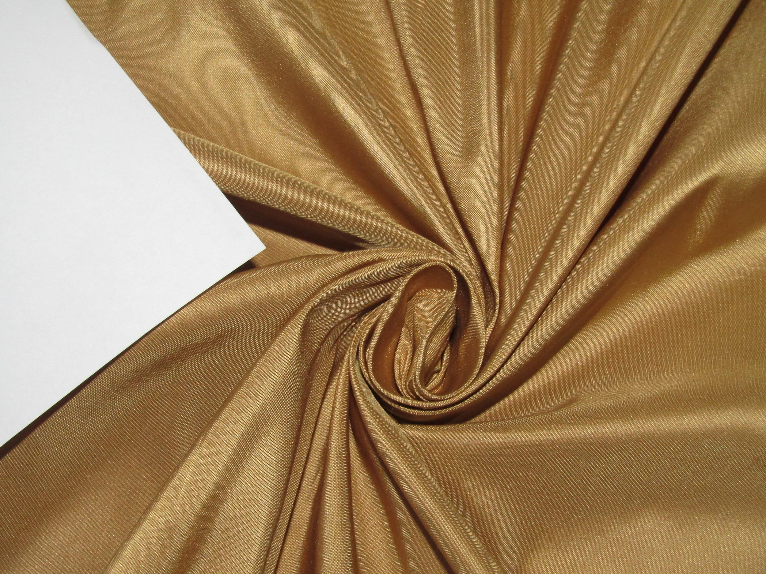 100% Pure SILK TAFFETA FABRIC Gold color 54" TAF335[1] - Walmart.com