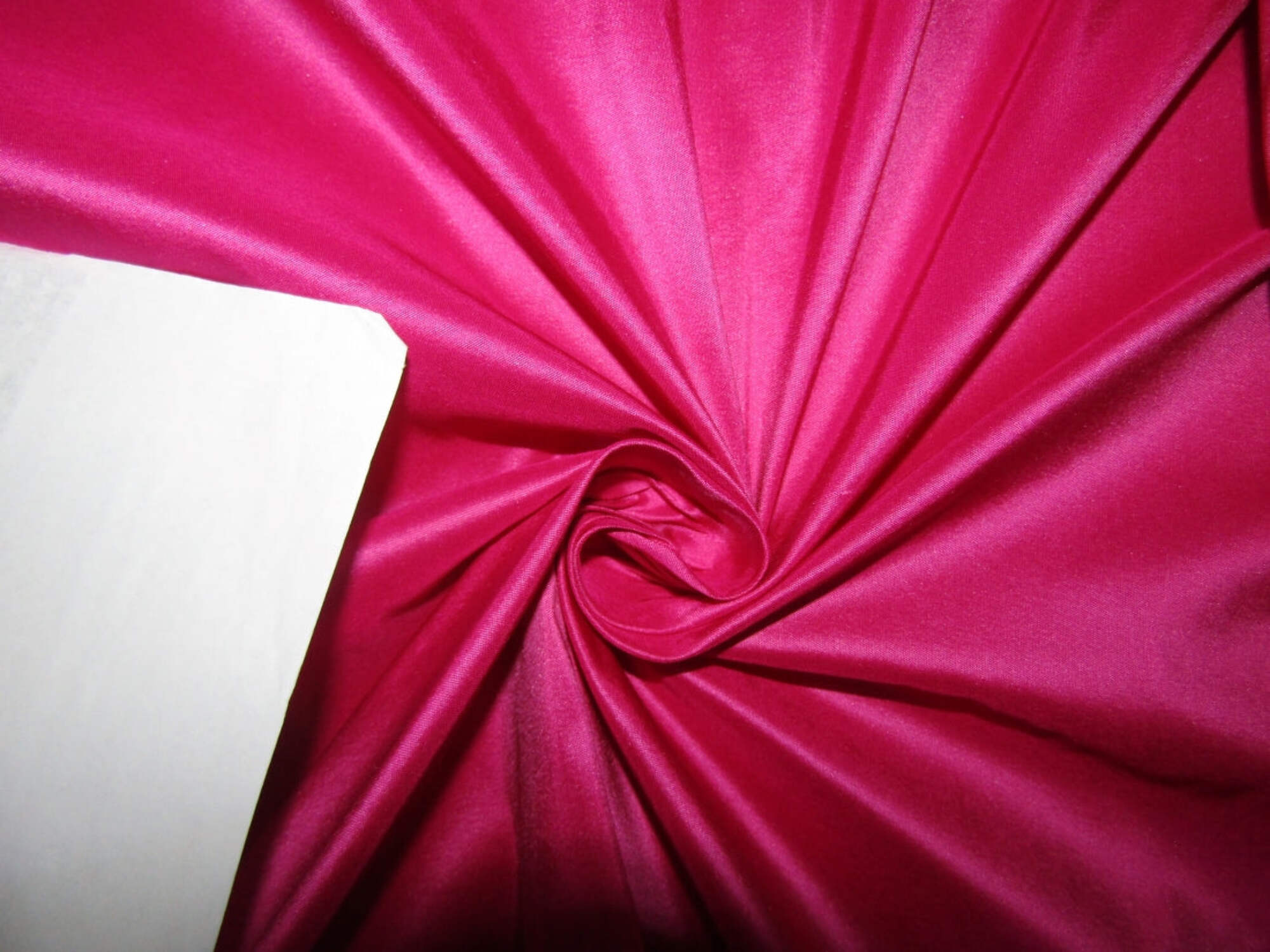 100% Pure SILK TAFFETA FABRIC Hot Fiery Pink color 54" wide TAF202 - Walmart.com