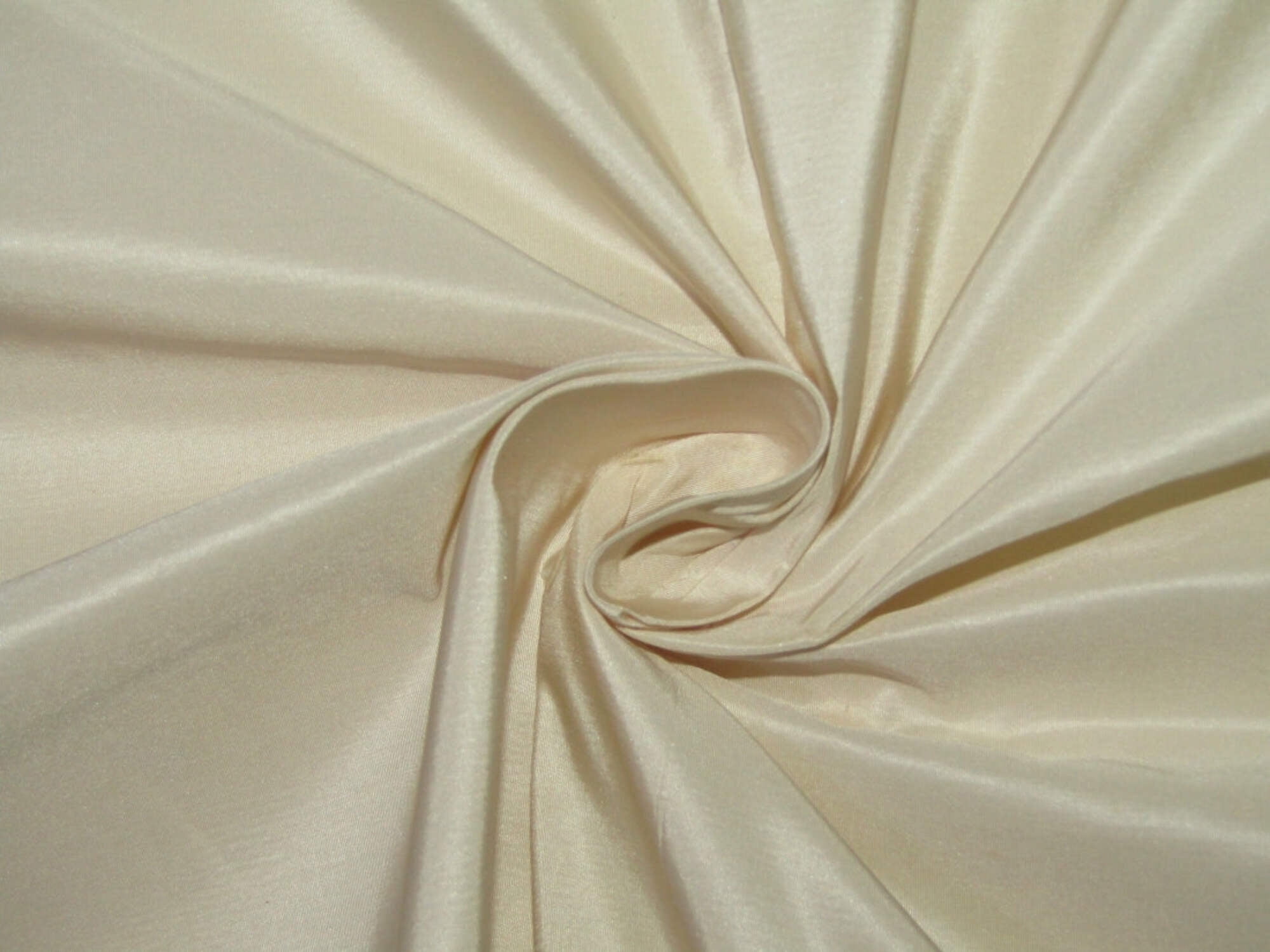 100% Pure SILK TAFFETA FABRIC Off White Cream color 54" wide TAF169 - Walmart.com