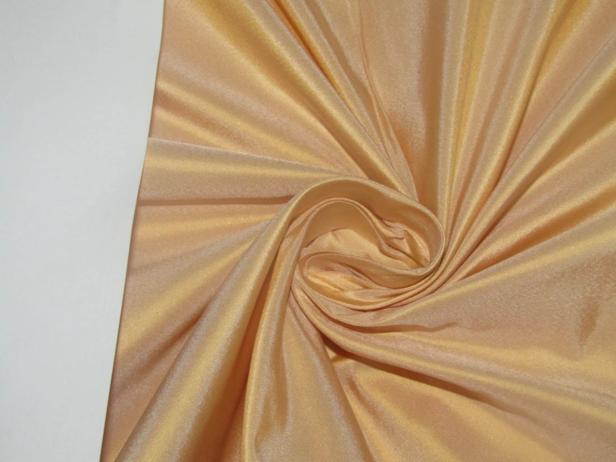 100% Pure SILK TAFFETA FABRIC golden peach color 54" wide TAF162 - Walmart.com