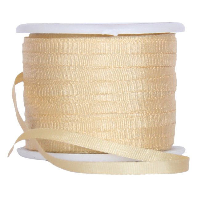 100% Pure Silk Ribbon by Threadart - 2mm Pastel Peach - No. 502 - 3 ...