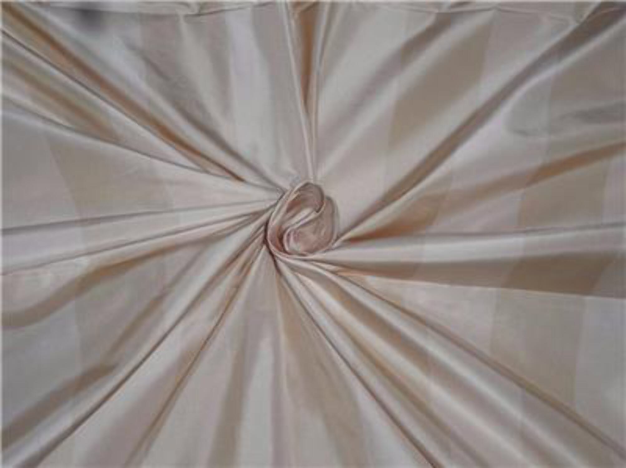 100% Pure Silk Taffeta Fabric Cream x Champagne colour Stripes 54" wide TAFS139[1] - Walmart.com