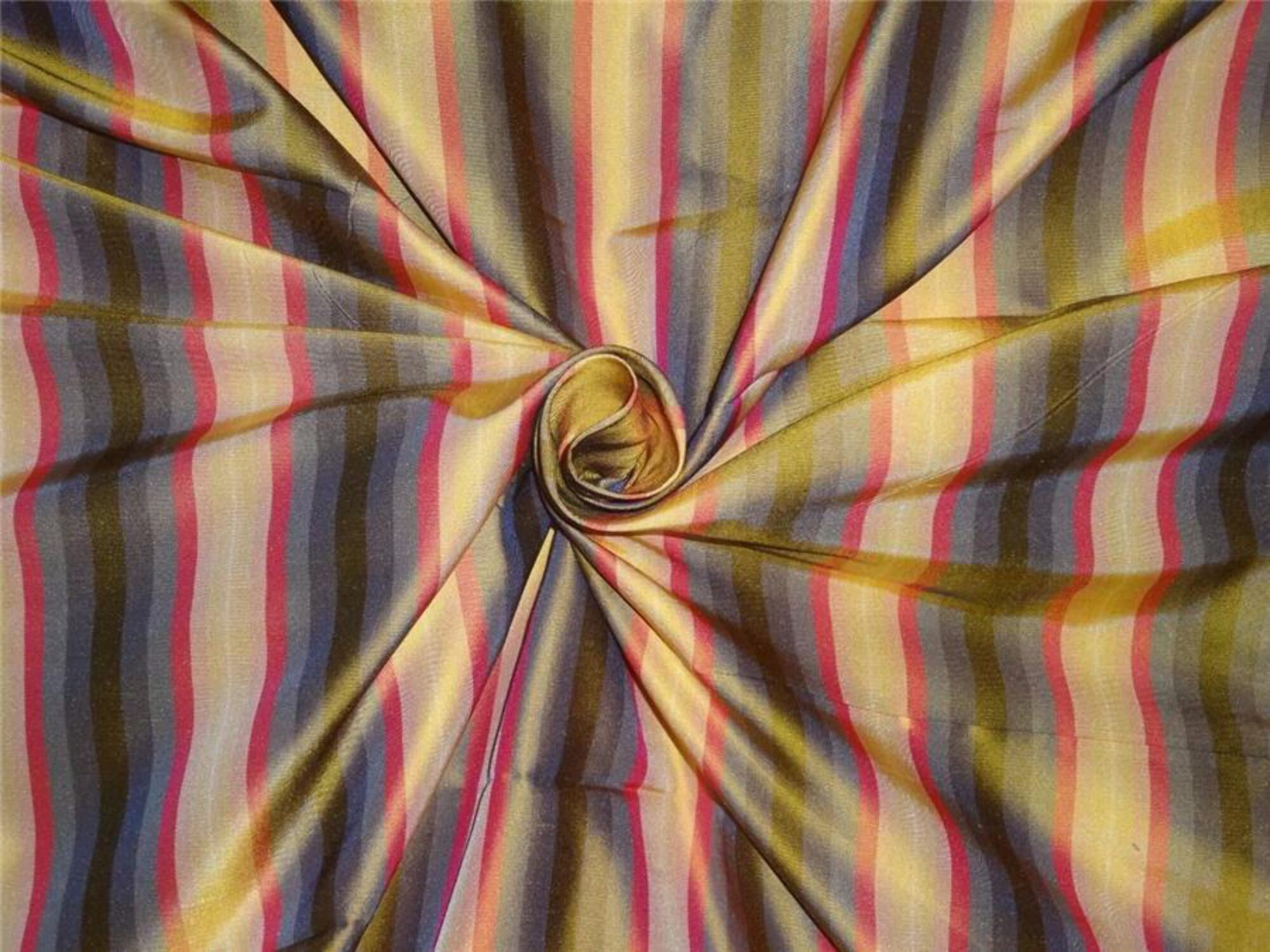 100%Pure Silk Taffeta Fabric Gold,Pink x Blue Color - Walmart.com