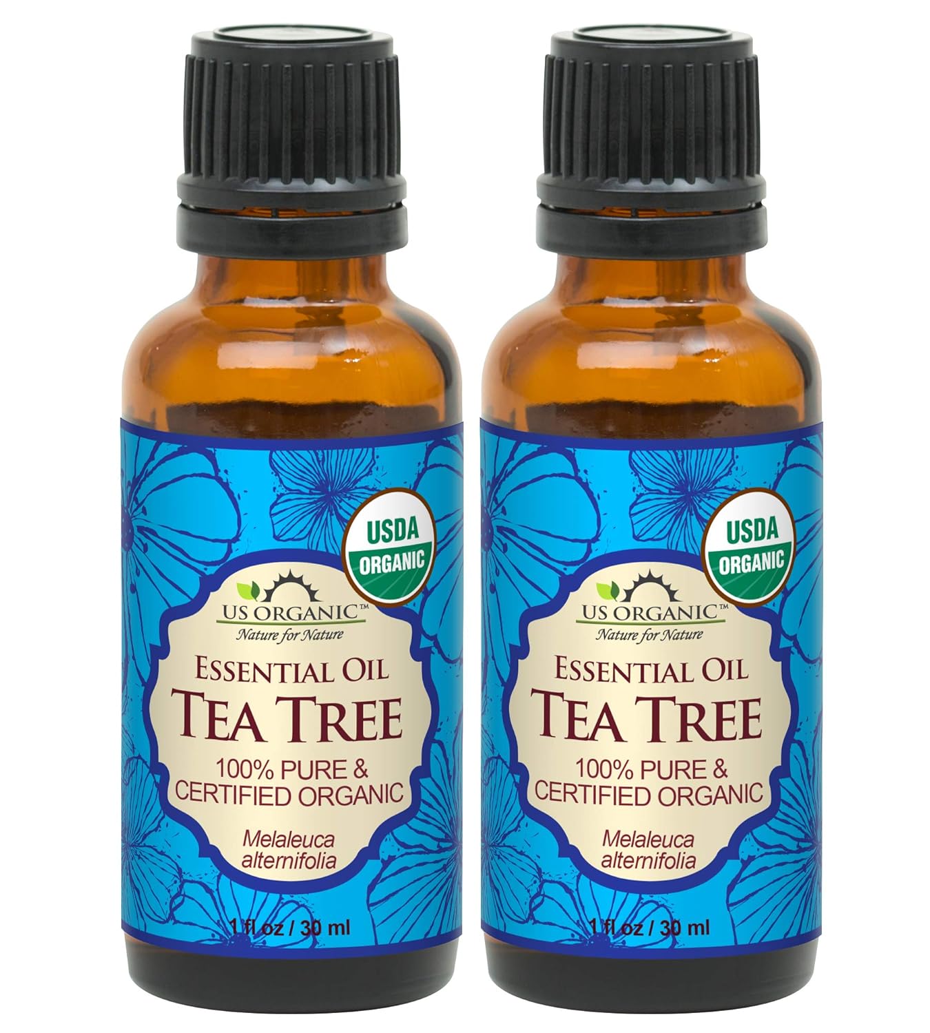 100% Pure Tea Tree Essential Oil, Steam Distilled, USDA Certified ...