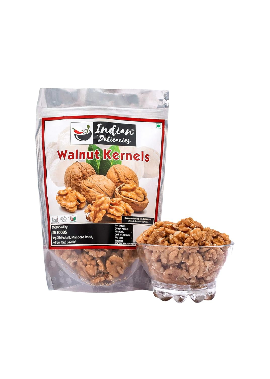 100% Pure Walnut Kernels By Indian Delicacies 400gm, | High In Protein ...