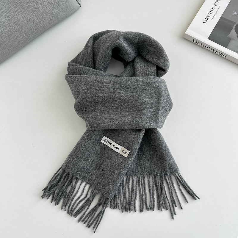 100% Pure Wool Scarf for Women & Men, 11 Color Soft & Warm Winter Wrap ...