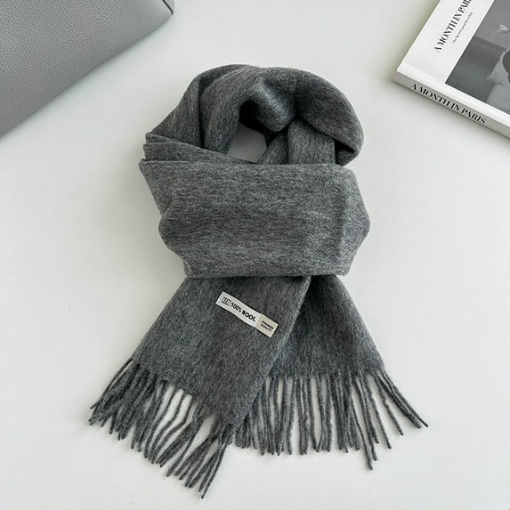 100% Pure Wool Scarf for Women & Men, 11 Color Soft & Warm Winter Wrap ...