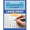100 Puzzle Word Search Books For Adults Large Print : Easy To Read ...