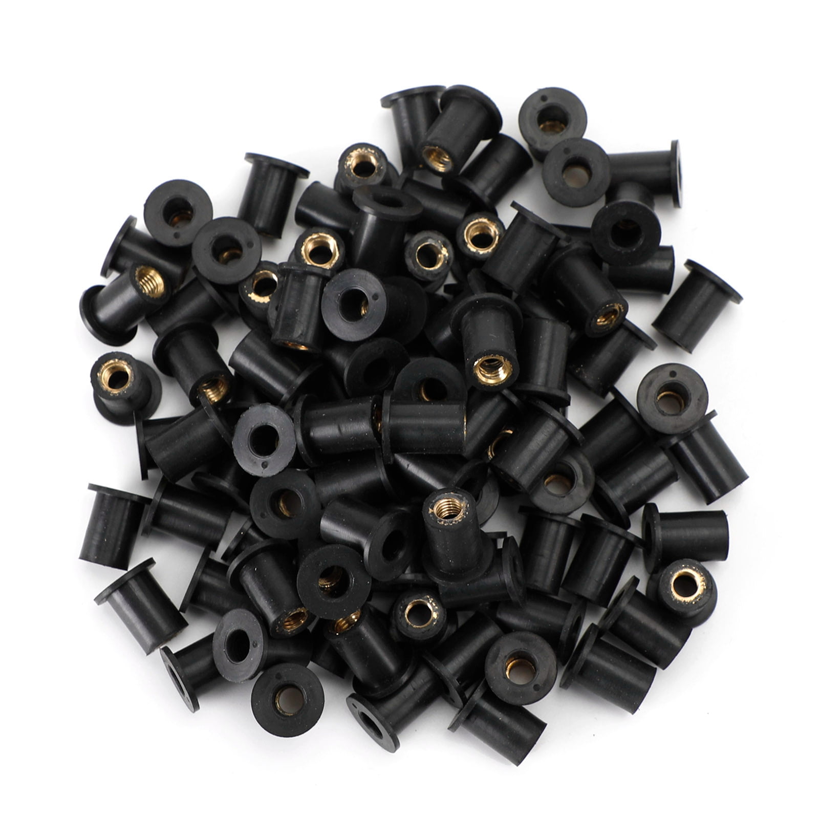 100 Quantity M5 Rubber Well Nut Windscreen & Fairing 5mm Wellnuts Fits ...
